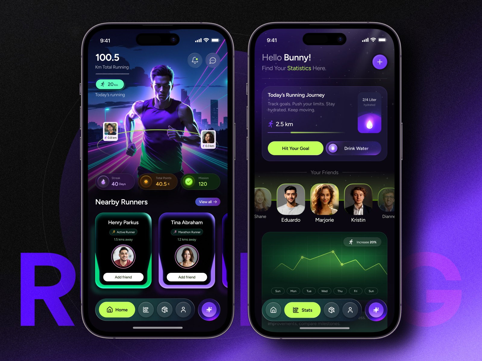Running App by Bhashkar Tiwari on Muzli