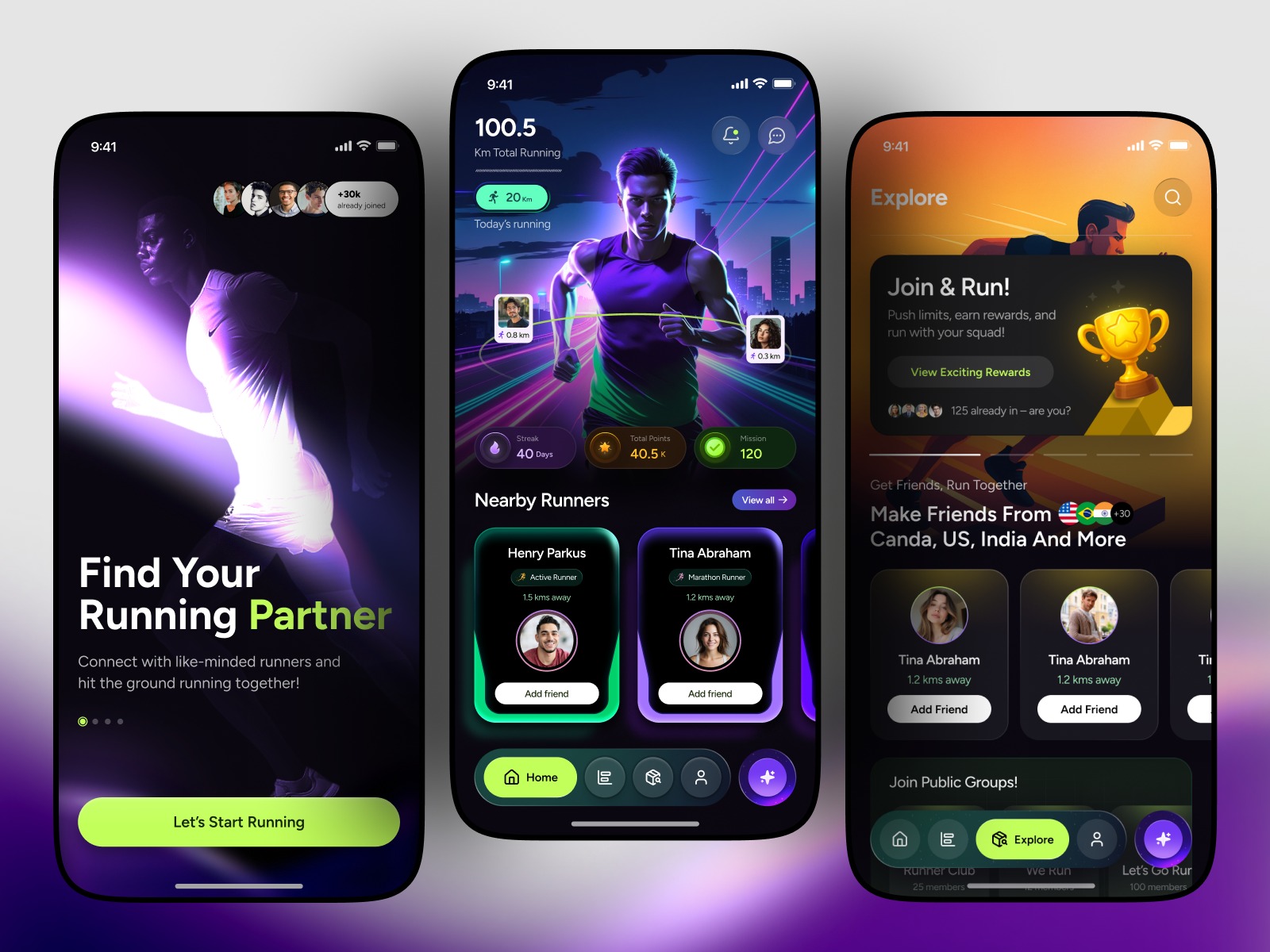 Running App by Bhashkar Tiwari on Muzli