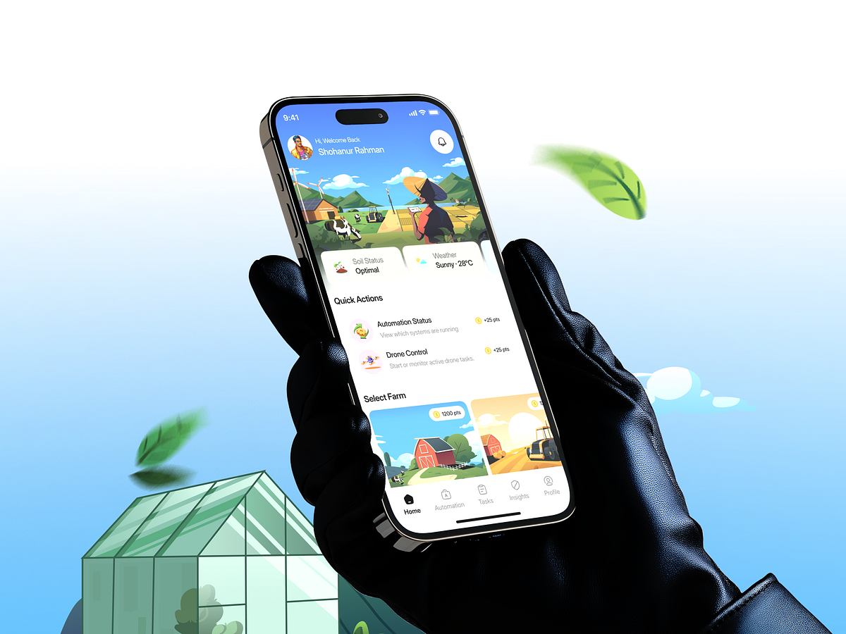 Smart Farming App | AgriPulse Mobile App UI by Orbix Studio on Muzli
