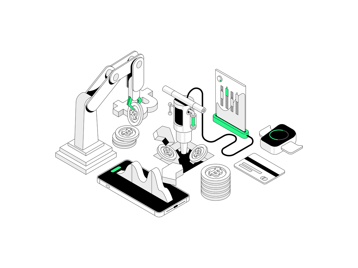 Financial Automation Illustration Design by Orbix Studio on Muzli