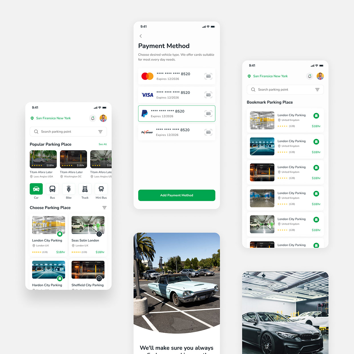 Car Parking Mobile App UI/UX Design by hriday kumar on Muzli