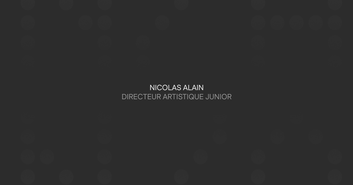 Nicolas Alain - Digital Art Director by Nicolas Alain on Muzli