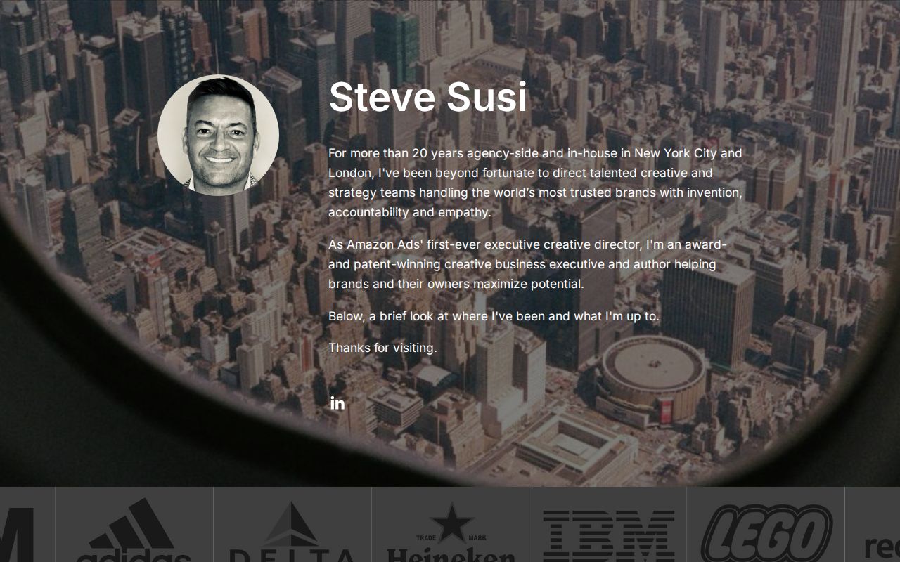 Steve Susi, Award- and Patent-Winning Brand Creative and Strategy ...