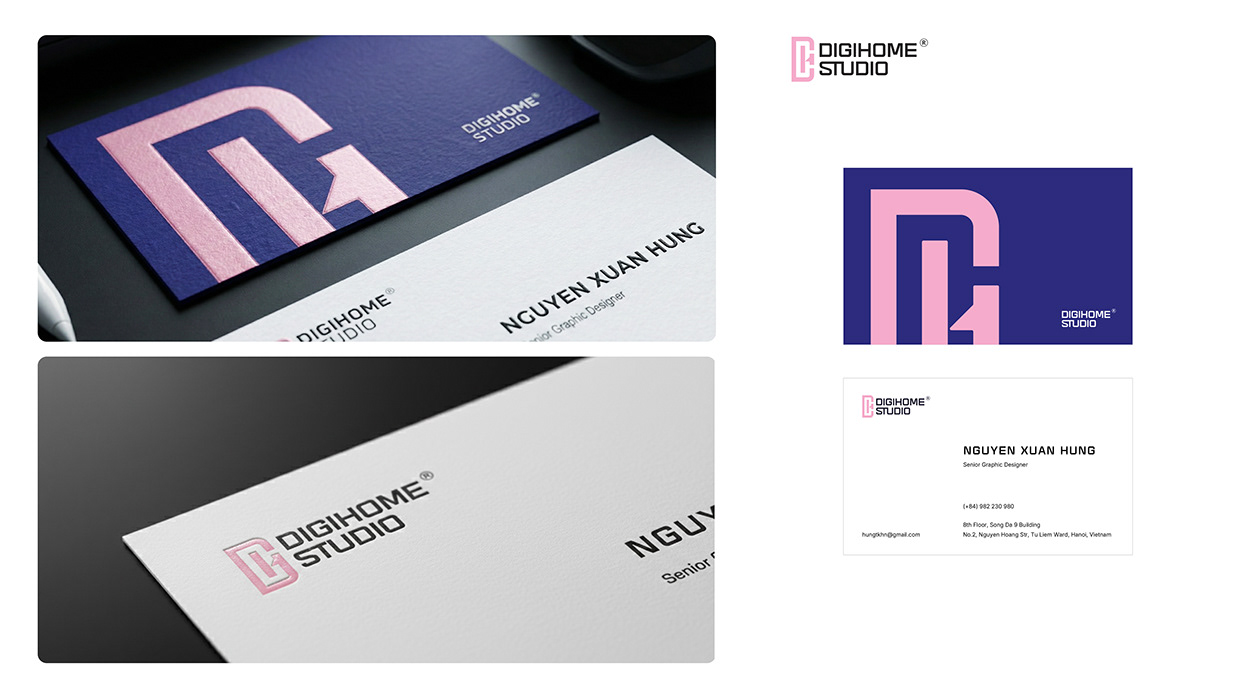 DIGIHOME STUDIO | Branding & Visual Identity Design by Thư Thiên on Muzli
