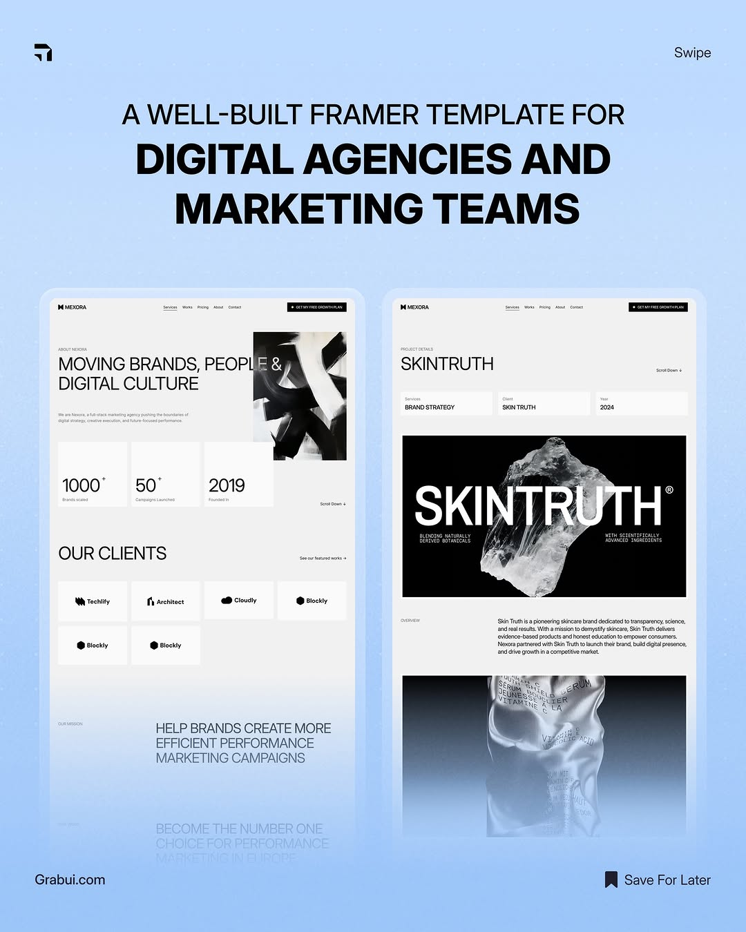 Introducing this week's Featured Template: MEXORAA by Grabui Library on ...