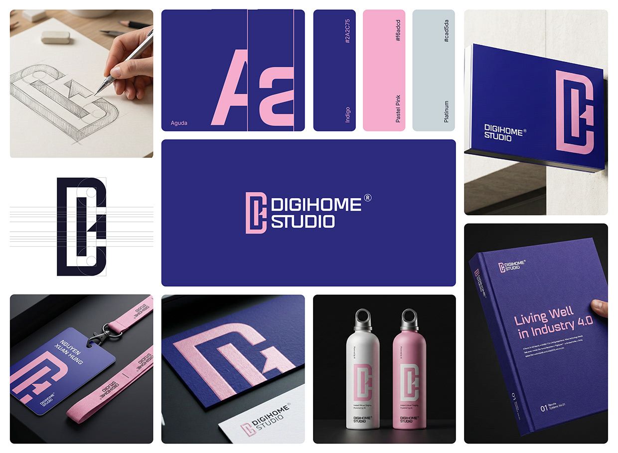 DIGIHOME STUDIO | Branding & Visual Identity Design by Thư Thiên on Muzli
