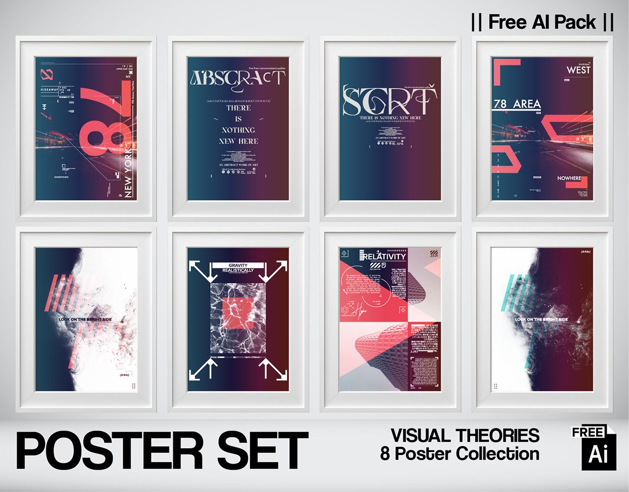 VISUAL THEORIES — A System of Structured Posters by Serkan KÖSEMEK on Muzli