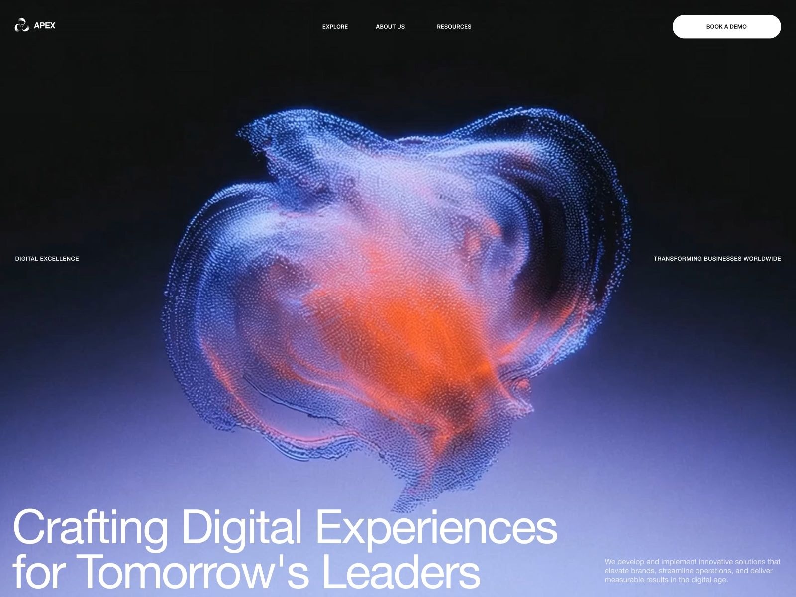 Hero Section Explorations Digital Shape by Martin Strba on Muzli