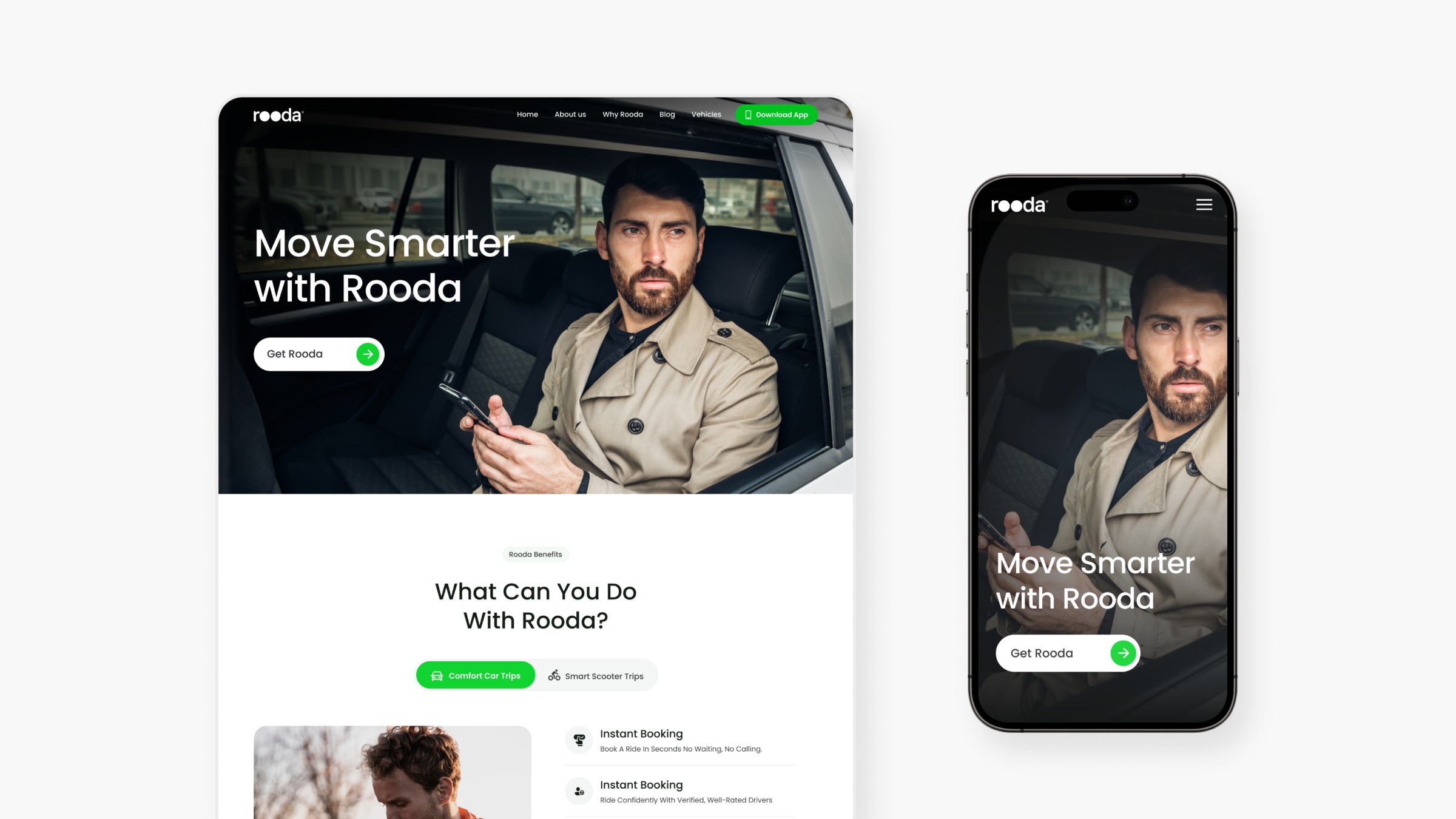 Rooda – Ride Sharing Mobile App Design | Case Study by Wavespace Agency ...