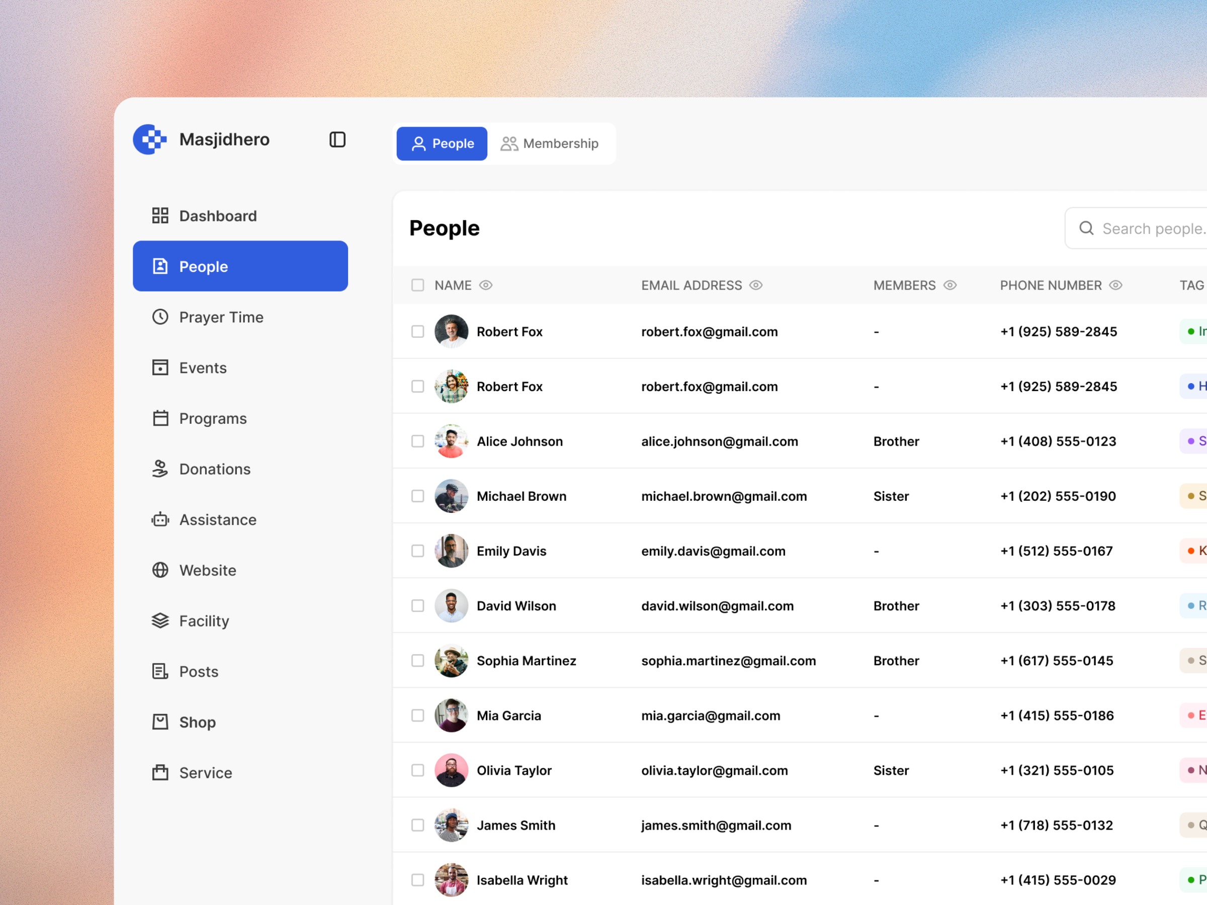 MasjidHero — Islamic Community Management Dashboard by Wavespace Agency ...
