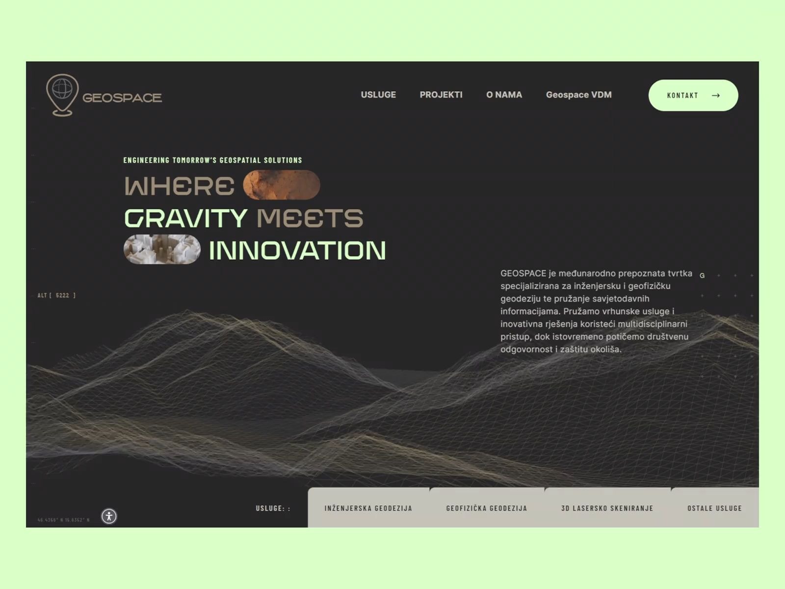 Geospace Website by Mater Agency on Muzli