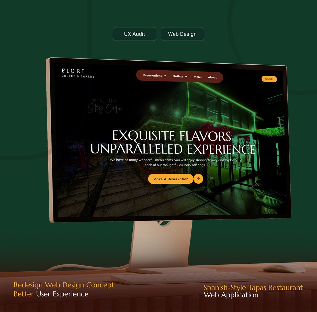 FIORI — Luxury Restaurant Website UI/UX Design by Waa Technology on Muzli