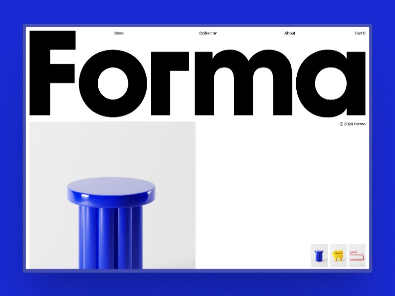 Forma studio - Webflow Template by 최편운 on Muzli