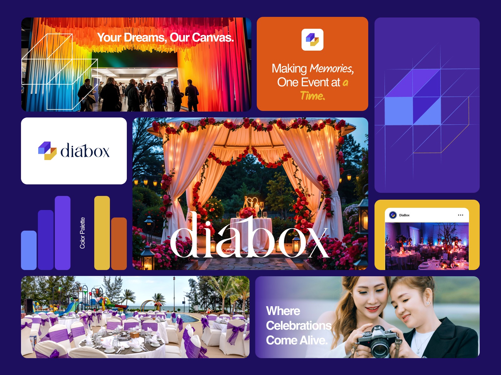 DIABOX - Event Managment Branding Design | Orbix Studio by Orbix Studio on Muzli