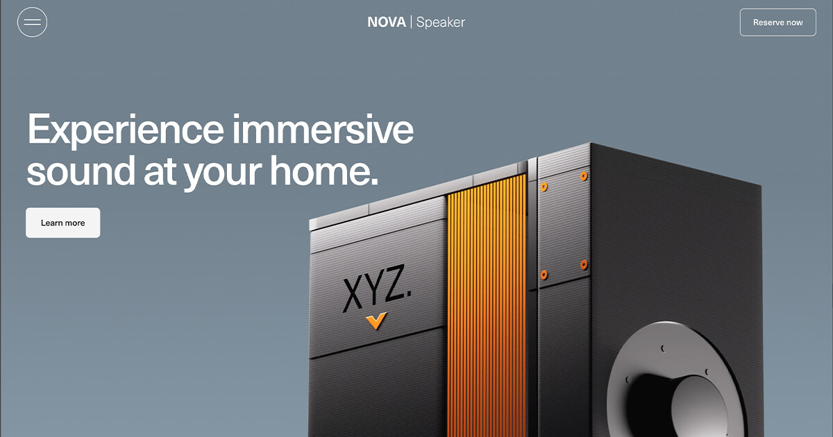 NOVA Smart Home Speaker | Immersive sound for your home by Lukas on Muzli