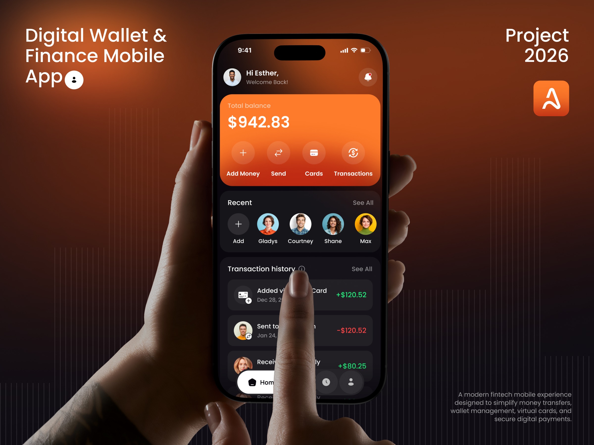 Finance Mobile App — Digital Wallet UI by Sheikh Shihab on Muzli