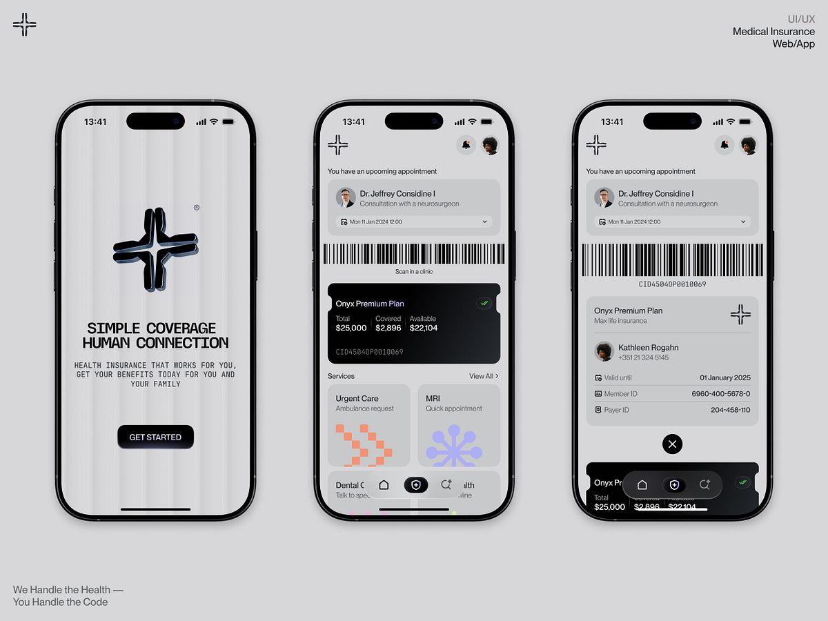Onyx — Mobile App Design for Medical Insurance by Sigma Software Design ...