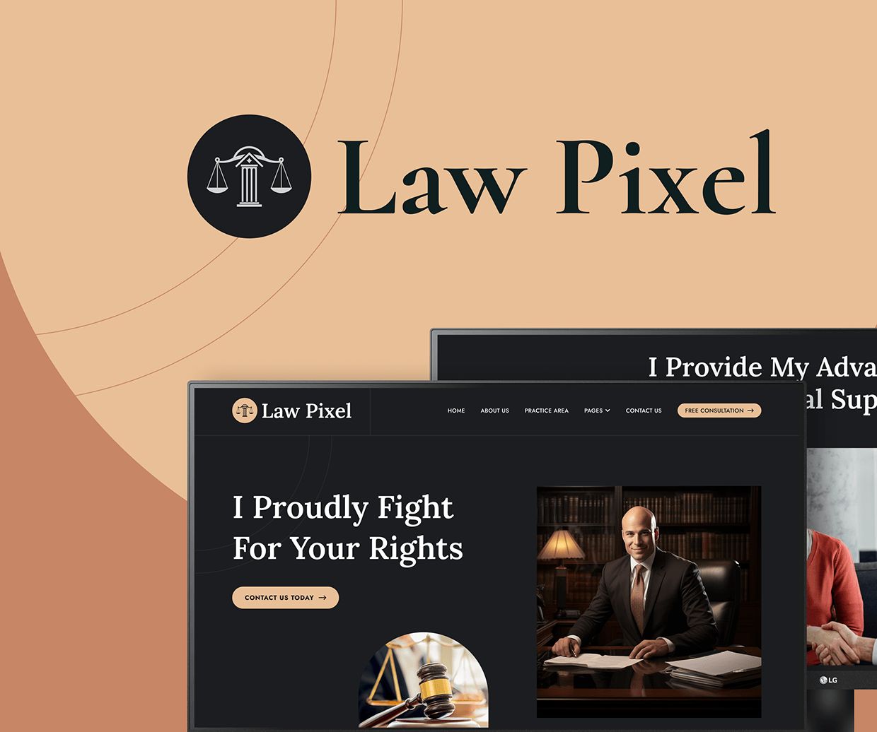 Law Pixel Attorney Theme Free Download by Waa Technology on Muzli