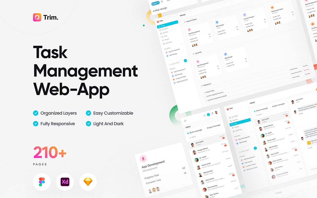 Task Management Web App by UIHut on Muzli