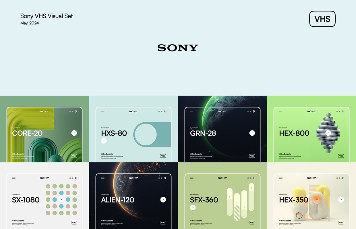 Sony VHS Visual UI by Nicholas Ergemla on Muzli