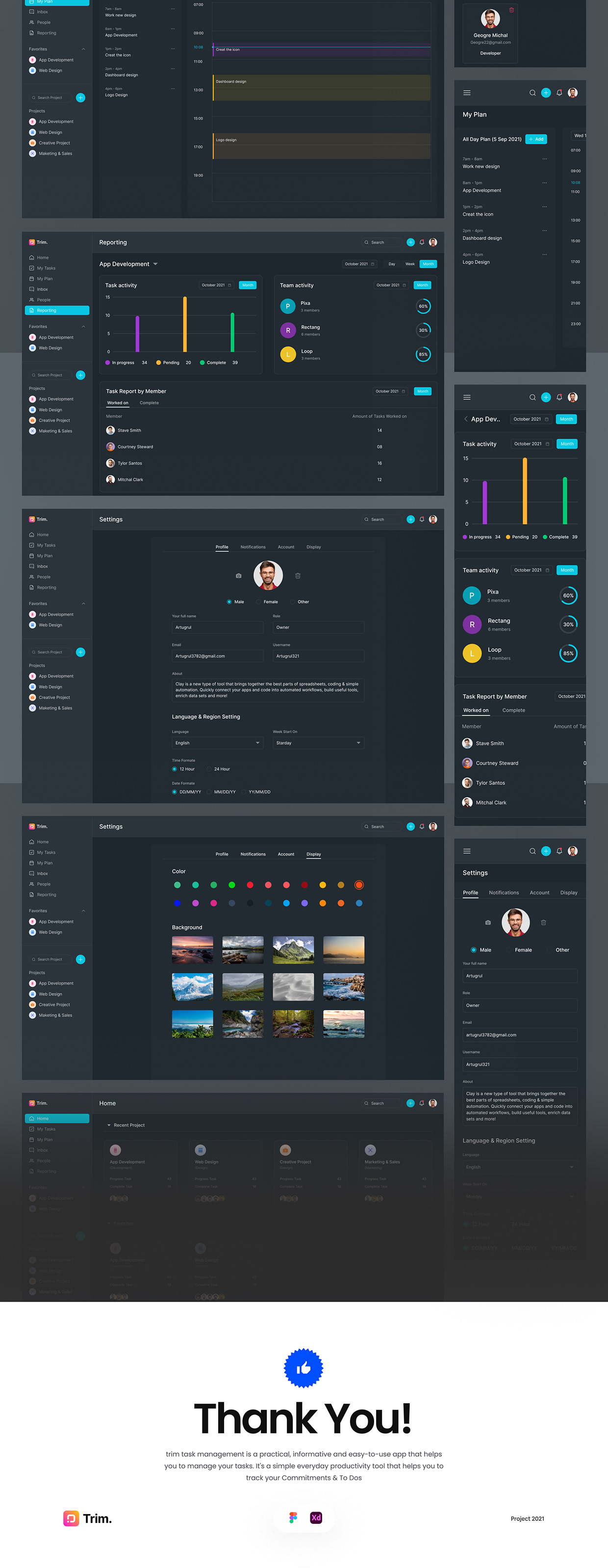Task Management Web App by UIHut on Muzli