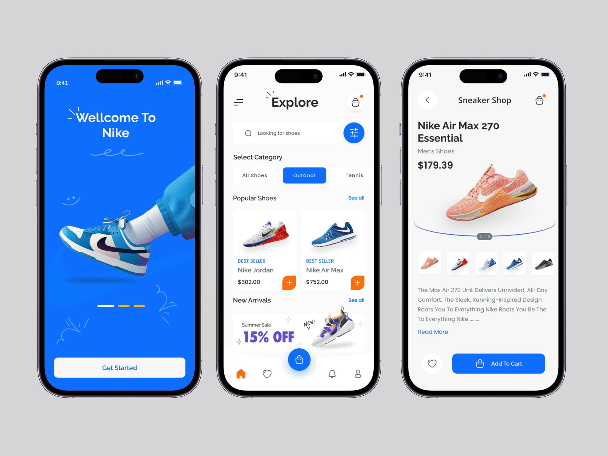 Nike - Sneaker Store App UI by Visualjoy on Muzli