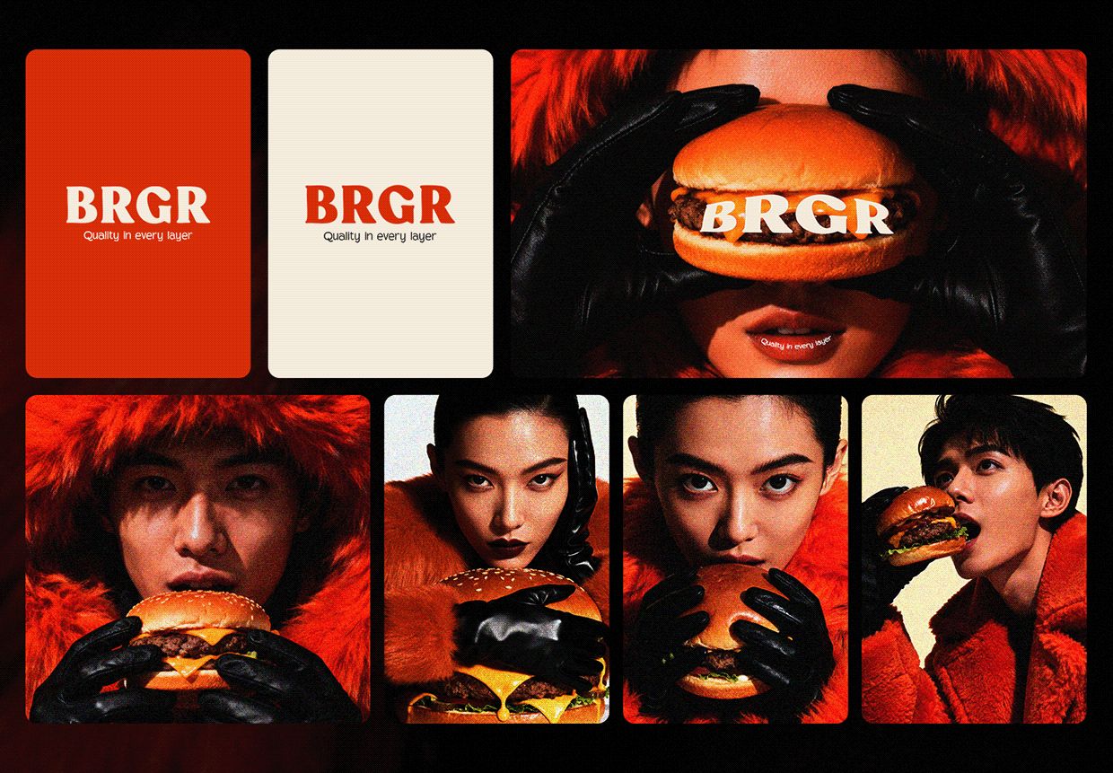 BRGR — Social Media & Logo Design by Monkix on Muzli