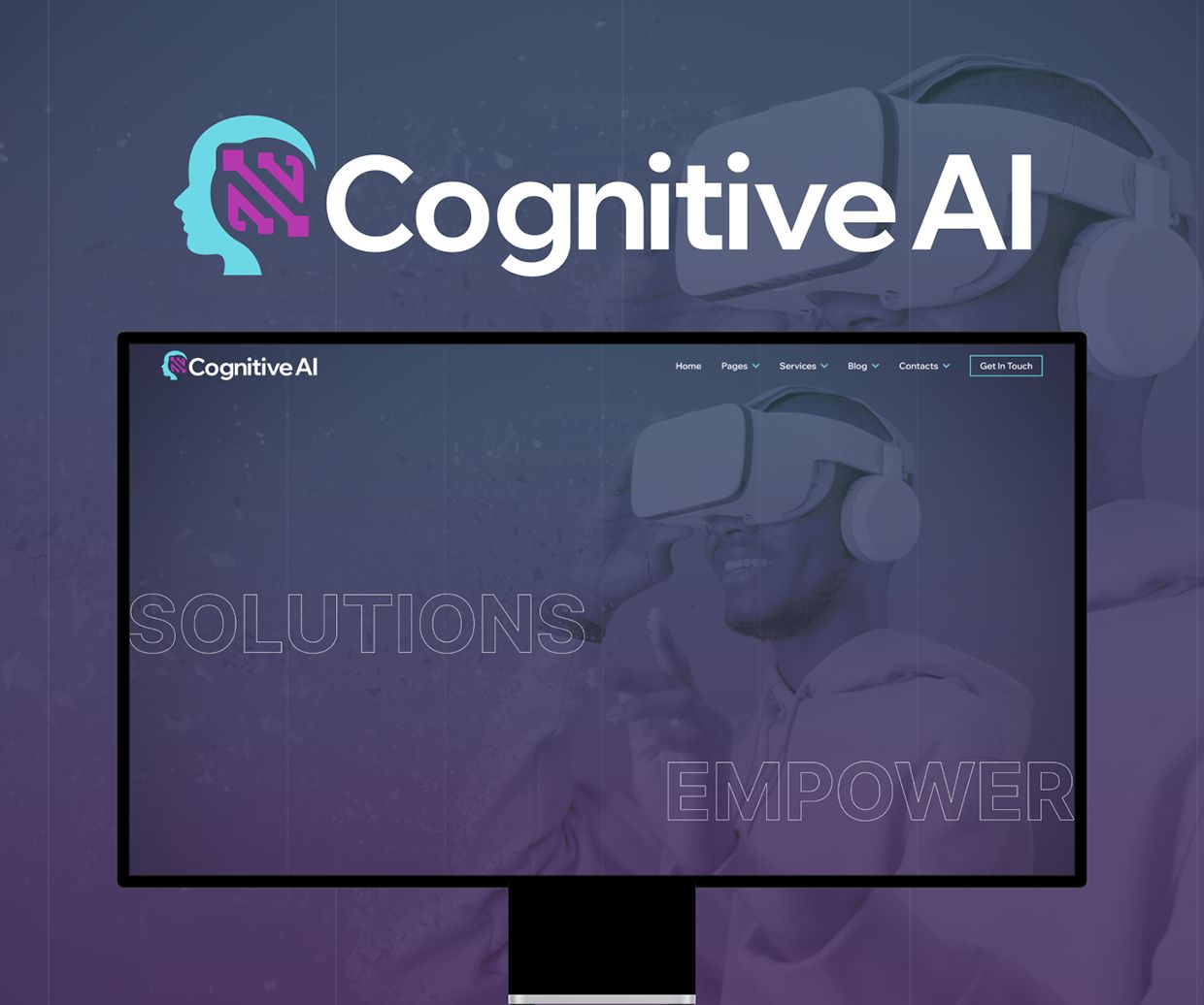 Artificial Intelligence Agency Website UI/UX Design by Waa Technology ...